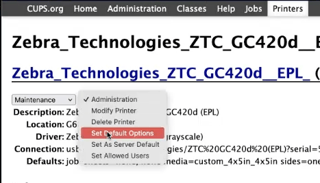 Zebra Printer Setup and Troubleshooting for Mac